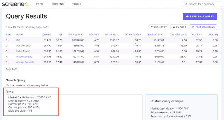 How To Use Screener.in For Stock Screening