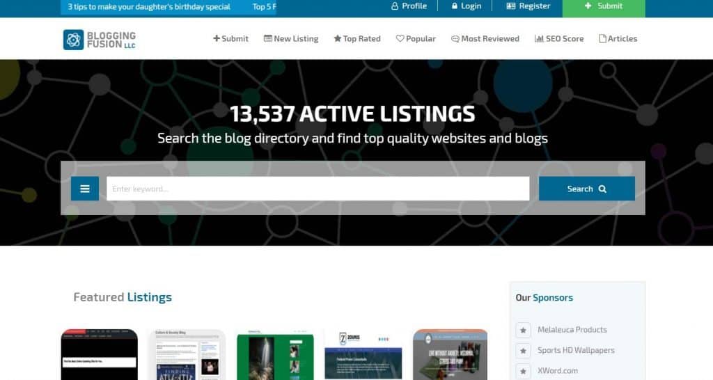 200+ Free Blog Submission Sites List