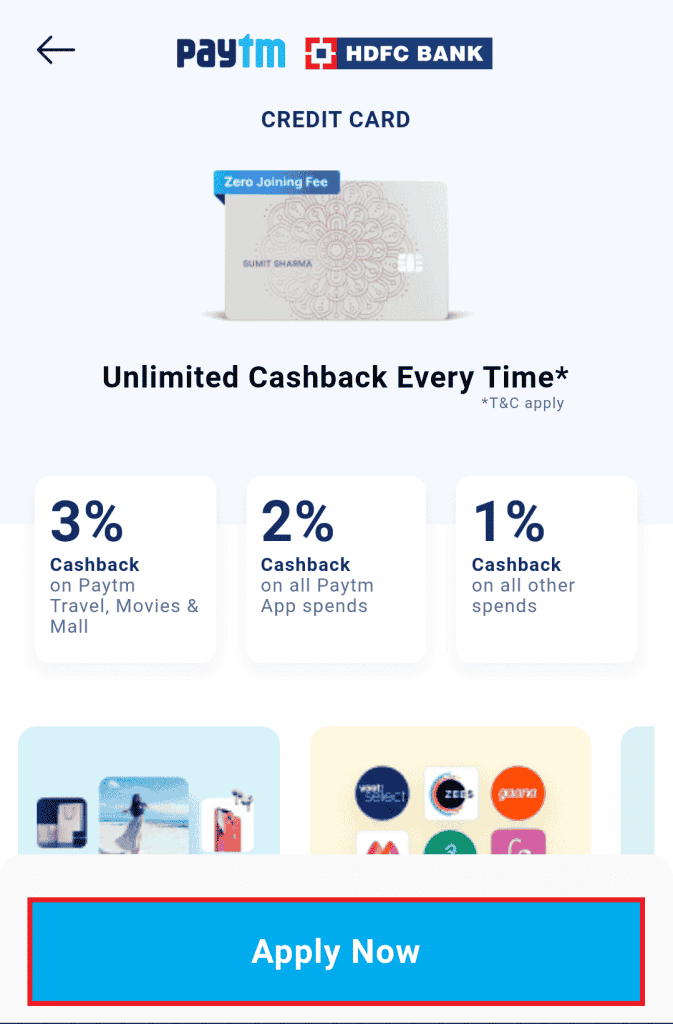 What are Paytm Credit Card charges?