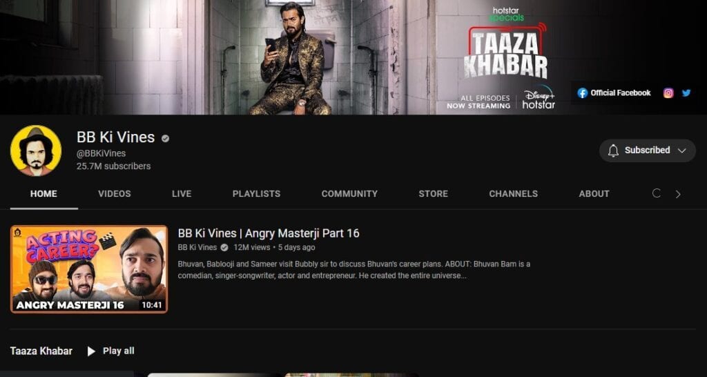 Bhuvan Bam Monthly Income, Bio, Net Worth