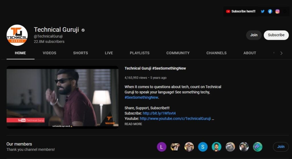 Top 50 Popular YouTubers in India